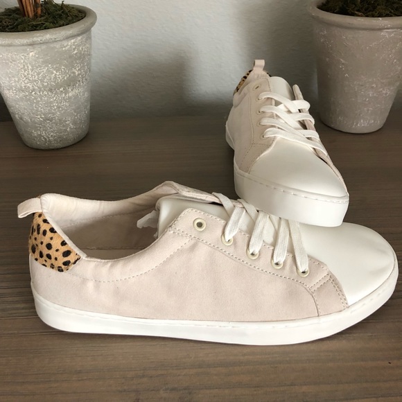 GAP | Shoes | Brand New Gap Mix Fabric Cheetah Low Lace Sneaker | Poshmark